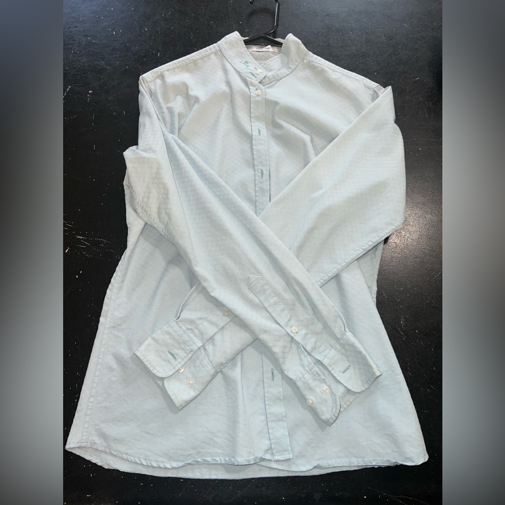 Light Blue Rj Classics Equestrian Show Shirt - Gem